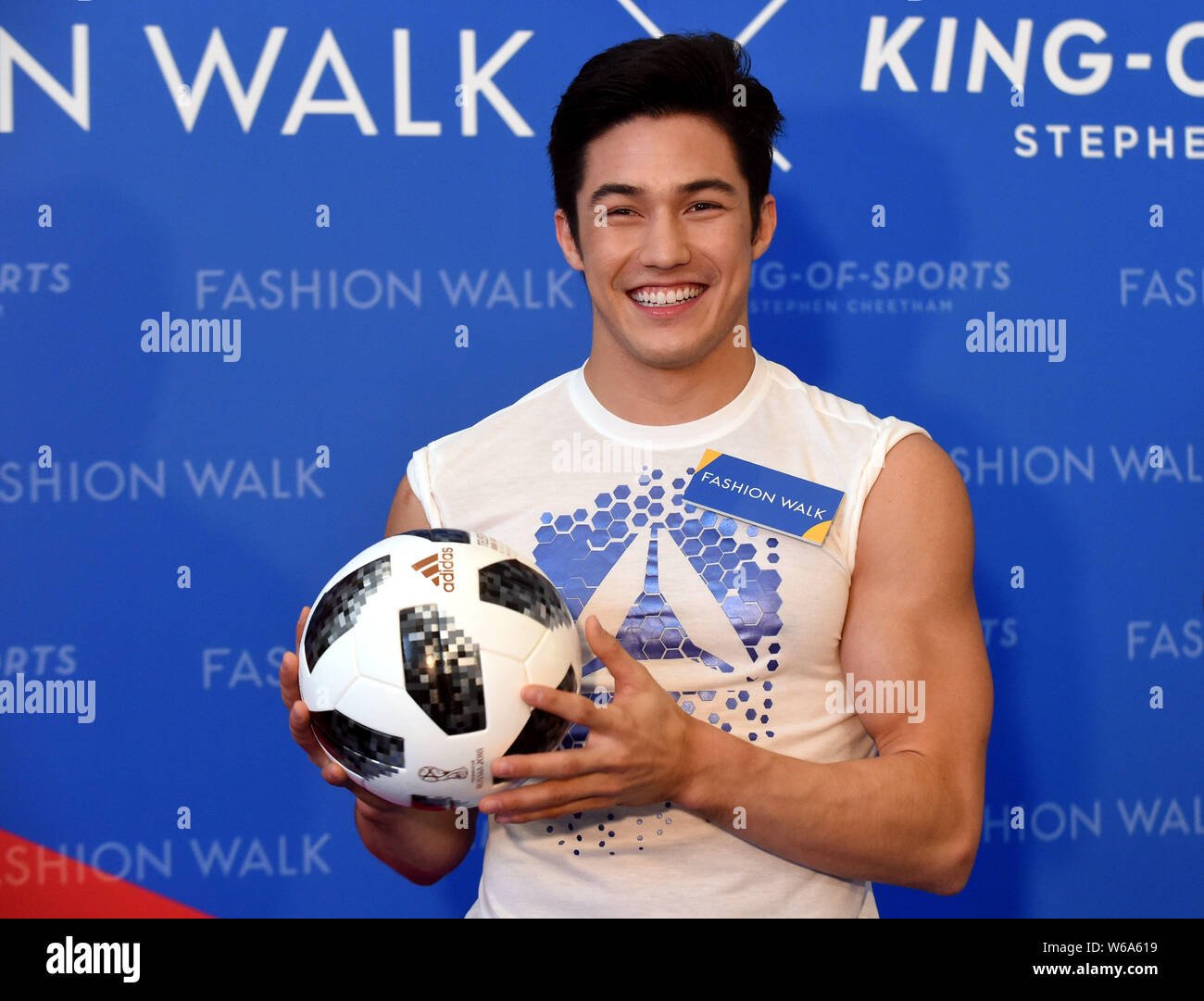 Brazilian artist gymnast Arthur Mariano attends the "Fashion Walk King ...