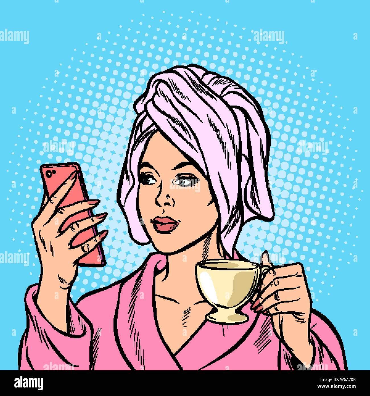 Shower Bathroom Woman Stock Vector Images Alamy