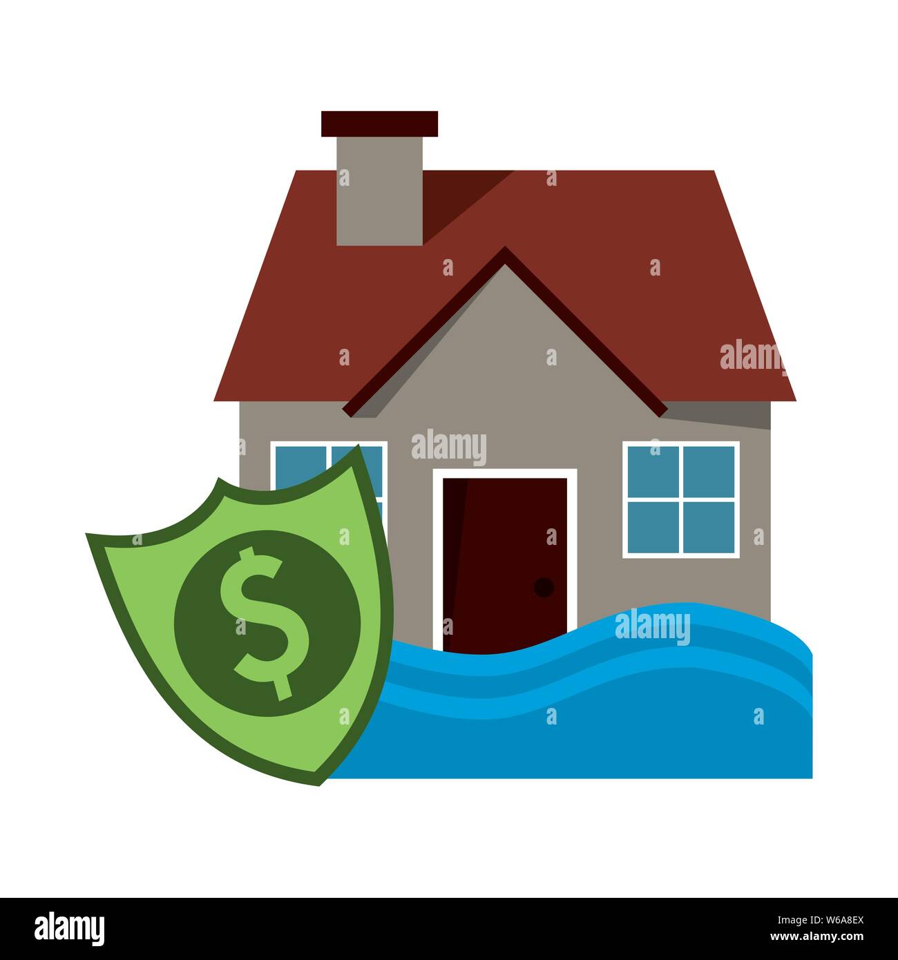 insurance protection risk security cartoon Stock Vector Image & Art - Alamy