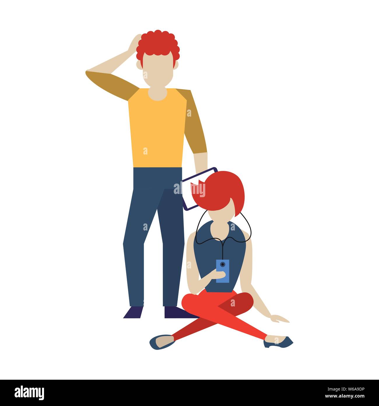 social media network chatting cartoon Stock Vector Image & Art - Alamy