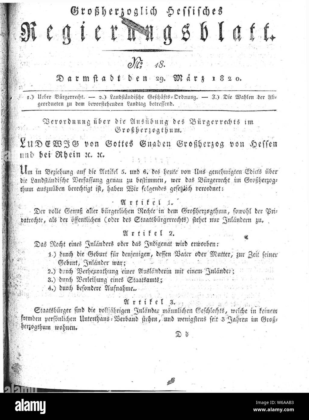 Burgerrecht hi-res stock photography and images - Alamy