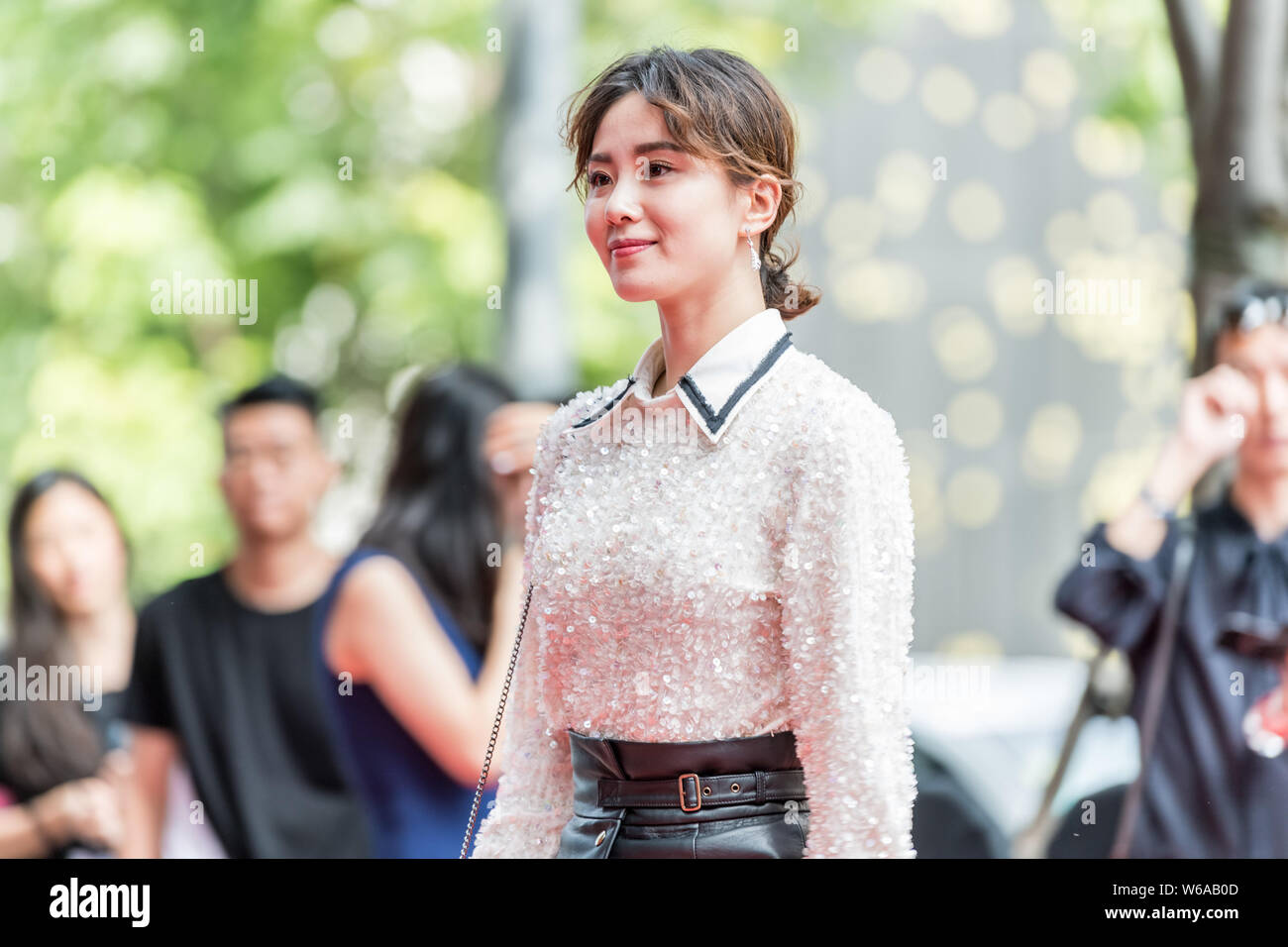 Chinese actress Liu Shishi poses as she arrives on the red carpet for ...
