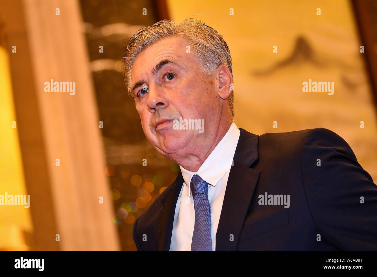 Italian football manager and former football player Carlo Ancelotti ...