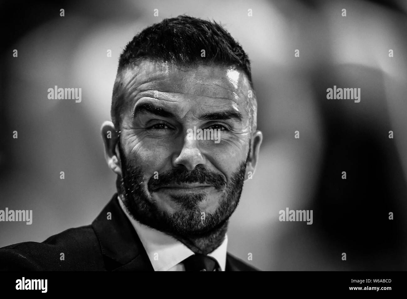 Soccer star david beckham Black and White Stock Photos & Images - Alamy