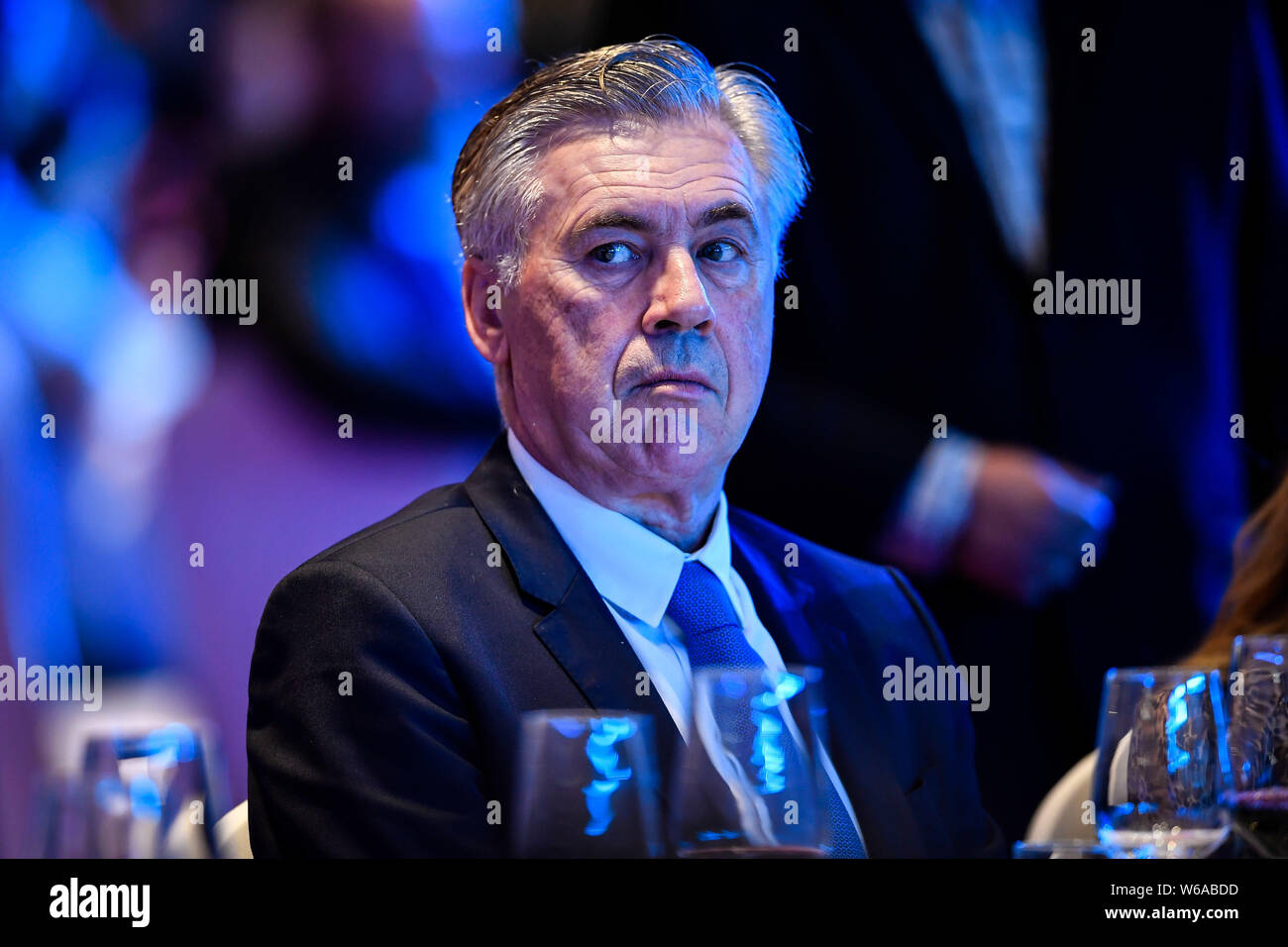 Italian football manager and former football player Carlo Ancelotti ...