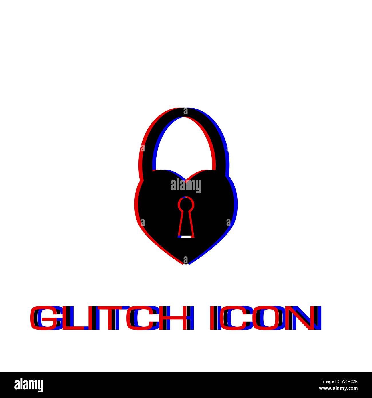 Padlock shaped heart Stock Vector Images - Alamy