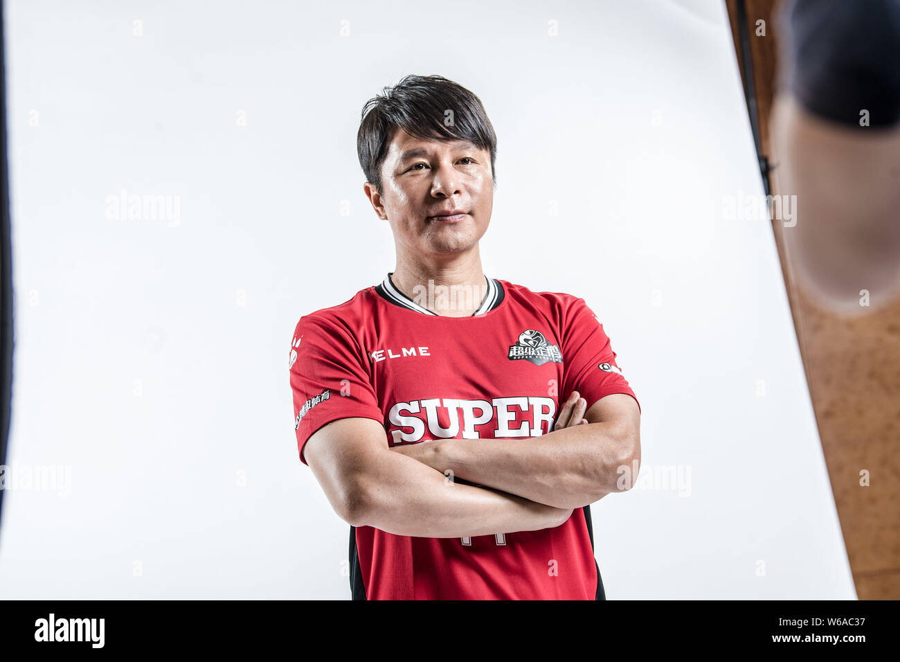 **EXCLUSIVE** Portrait of Chinese football coach Peng Weiguo for the ...
