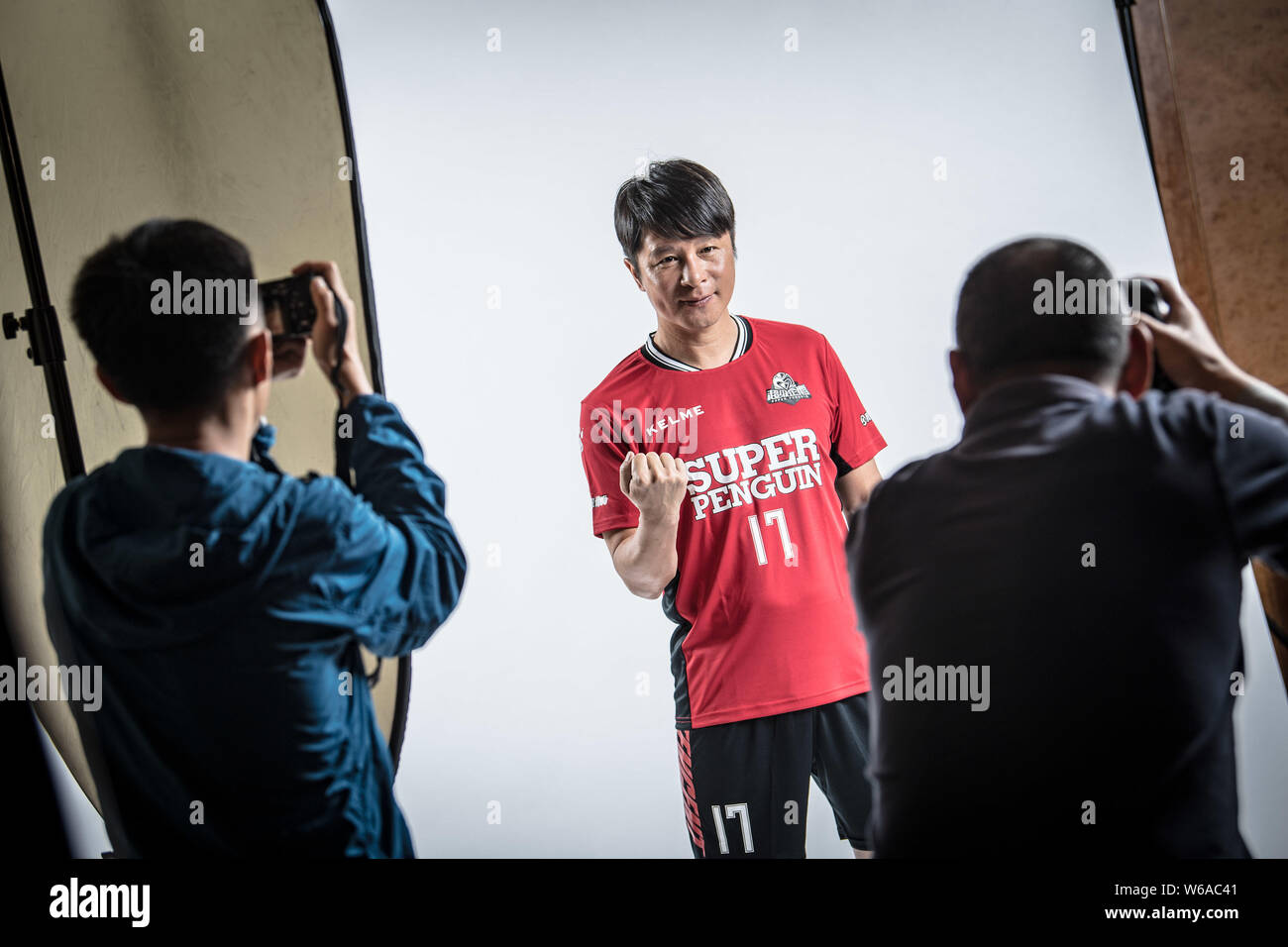 **EXCLUSIVE** Portrait of Chinese football coach Peng Weiguo for the ...