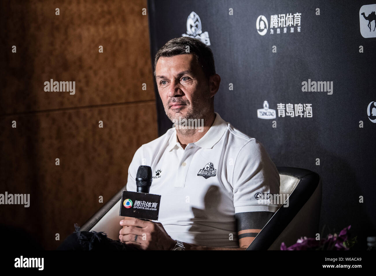 **EXCLUSIVE**Italian retired football player Paolo Maldini prepares for ...