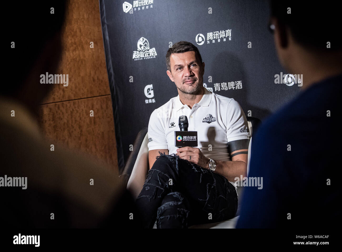 **EXCLUSIVE**Italian retired football player Paolo Maldini prepares for ...