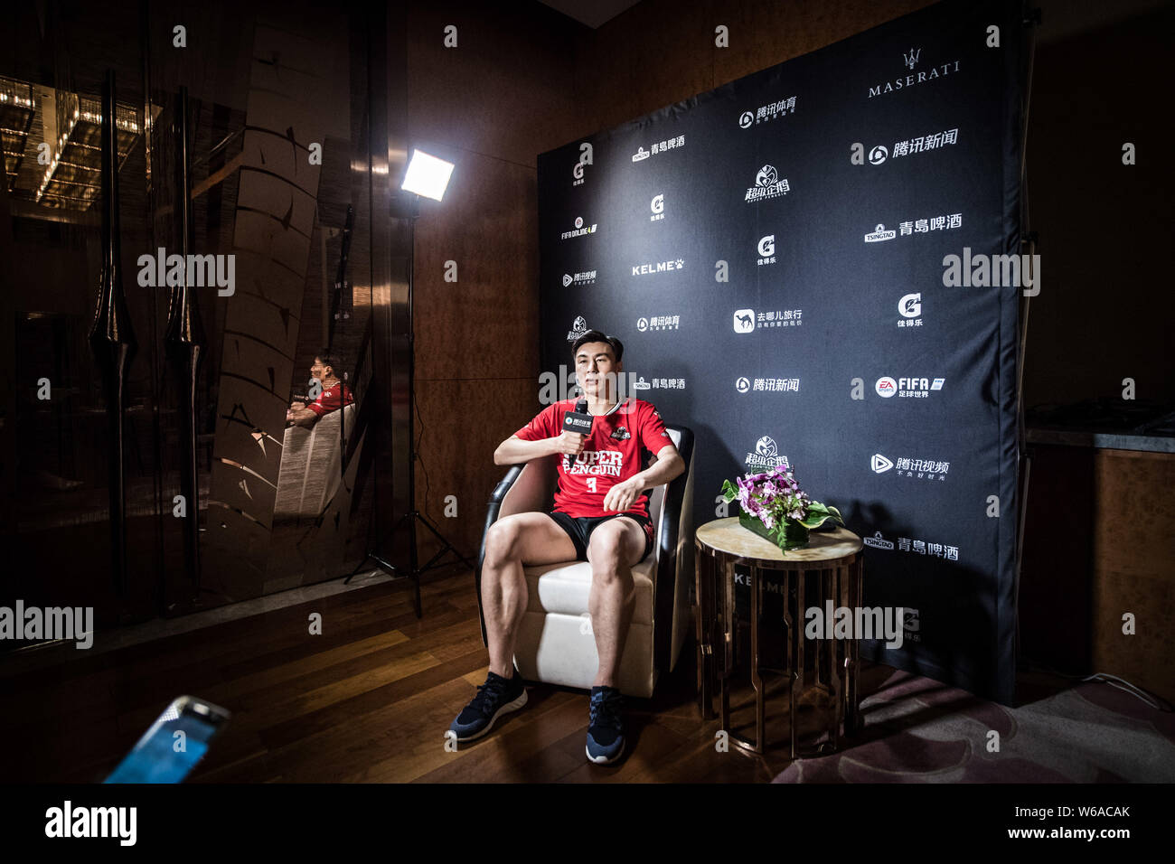 **EXCLUSIVE**Chinese retired football player Li Weifeng prepares for ...