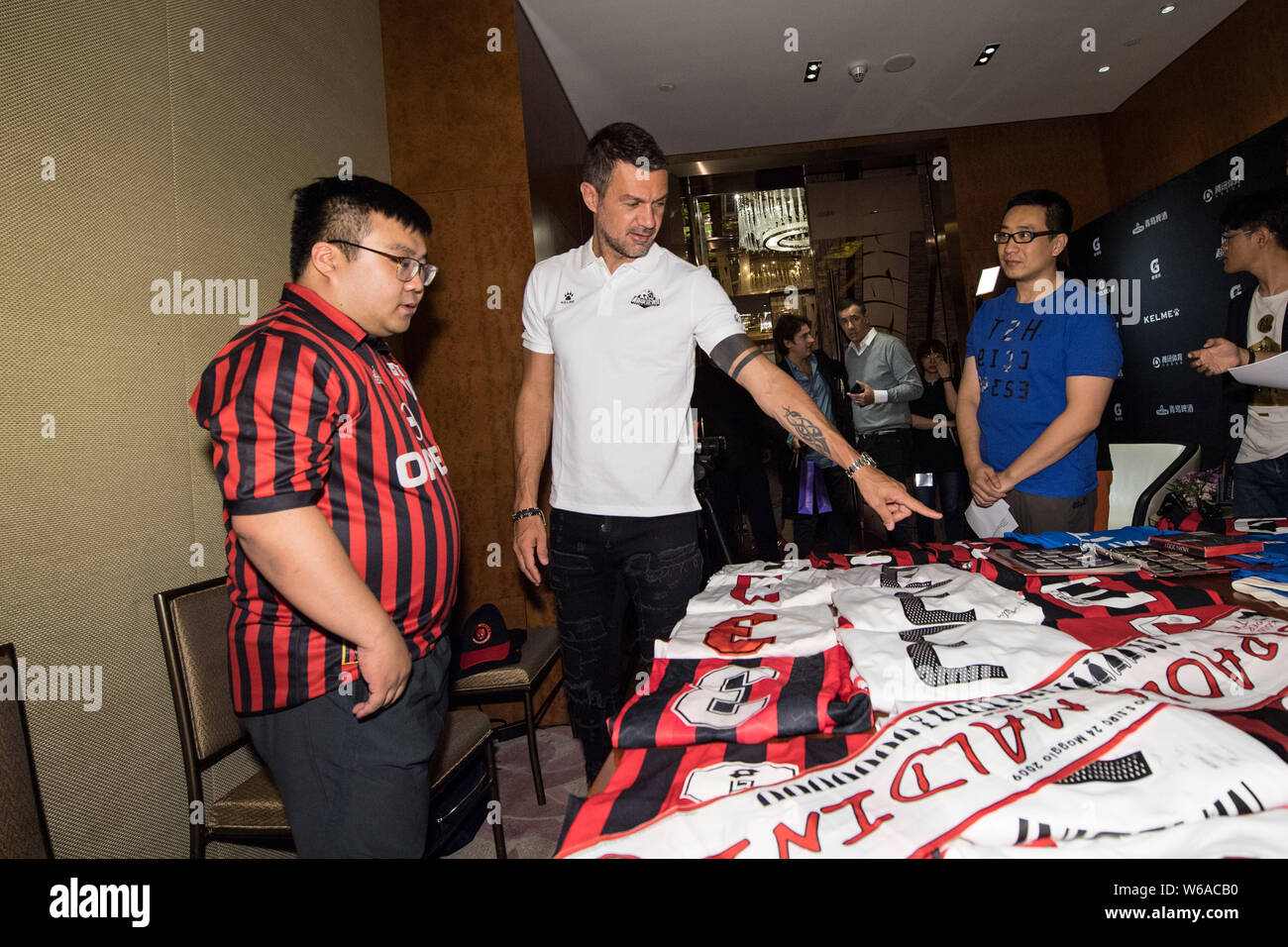 **EXCLUSIVE**Italian retired football player Paolo Maldini prepares for ...