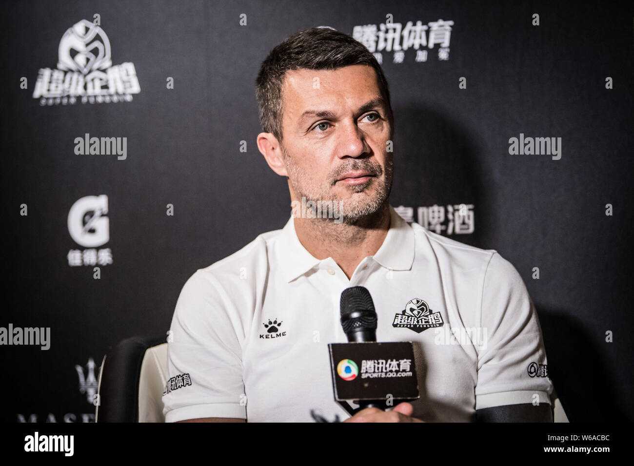 **EXCLUSIVE**Italian retired football player Paolo Maldini prepares for ...