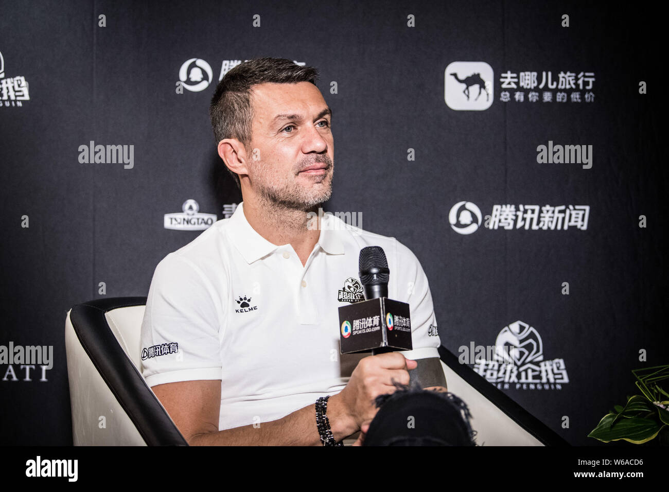 **EXCLUSIVE**Italian retired football player Paolo Maldini prepares for ...