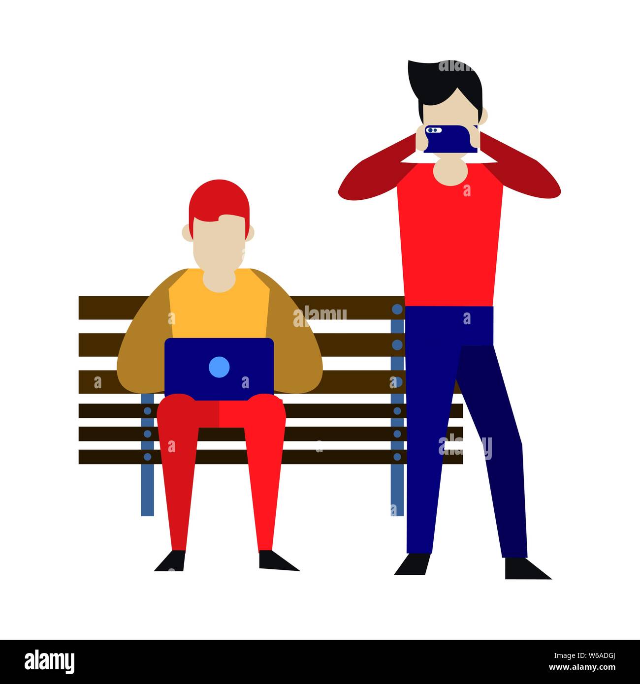 social media network chatting cartoon Stock Vector Image & Art - Alamy