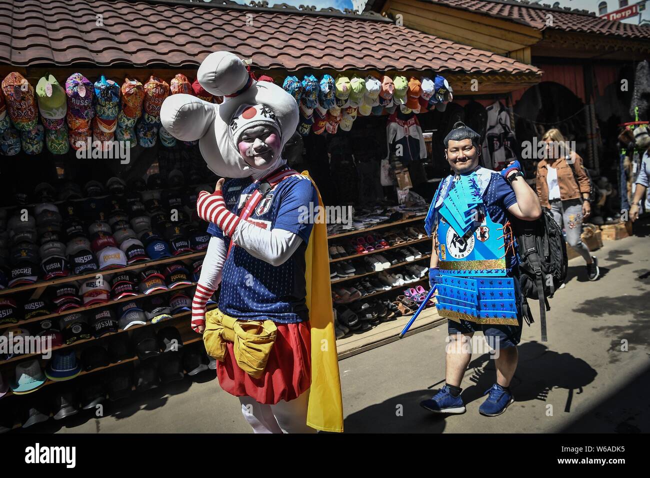 Local residents, football fans and tourists from all over the world ...