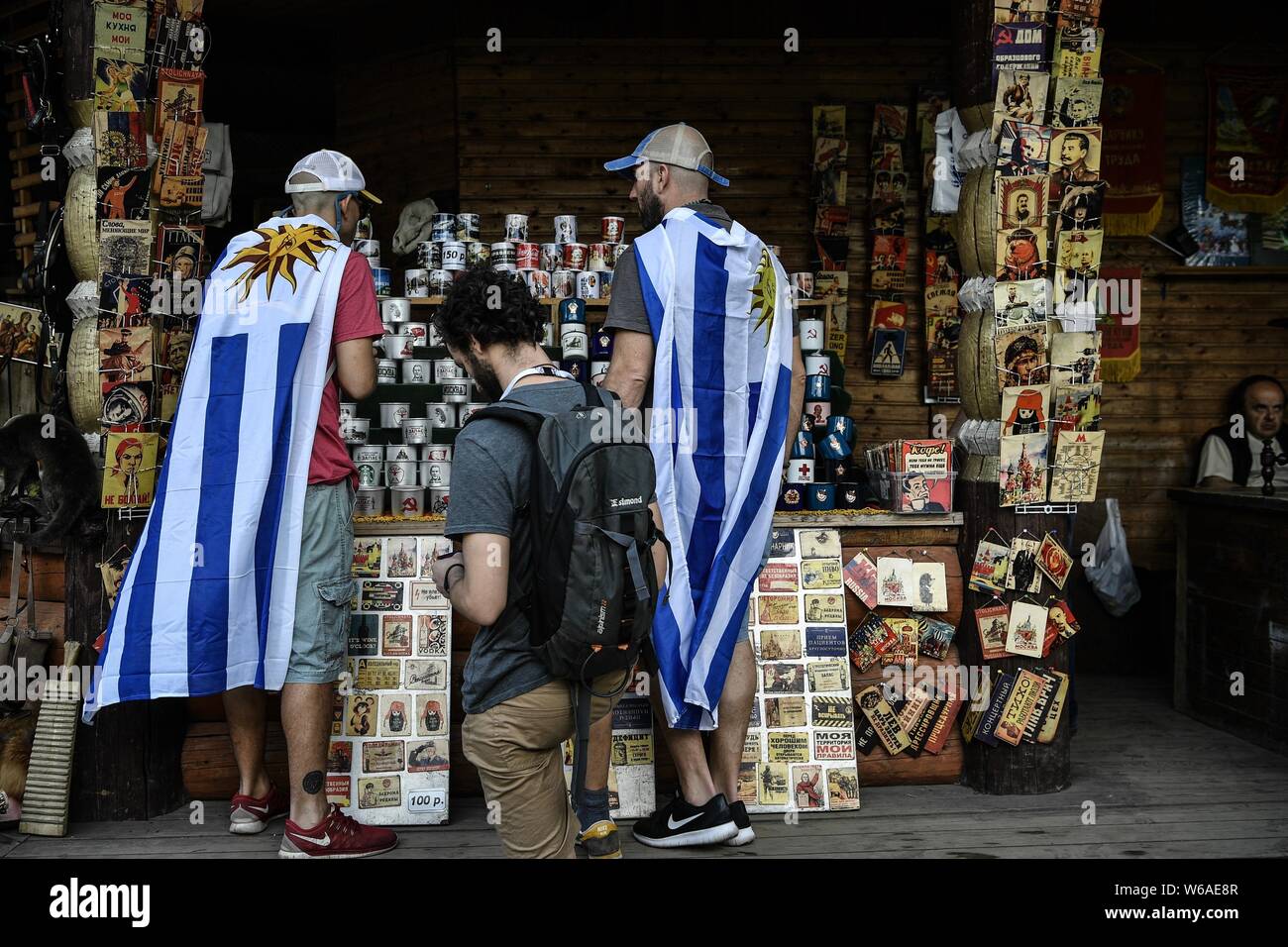 Local residents, football fans and tourists from all over the world ...