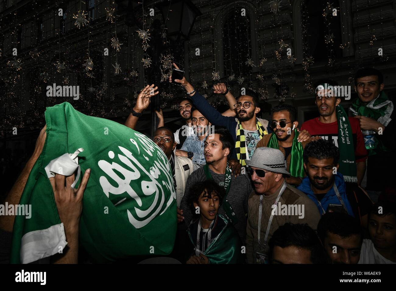 Local residents, football fans and tourists from all over the world ...