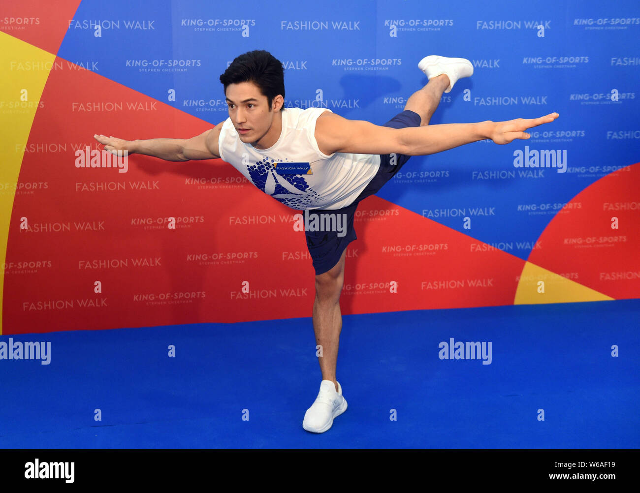 Brazilian artist gymnast Arthur Mariano attends the "Fashion Walk King ...
