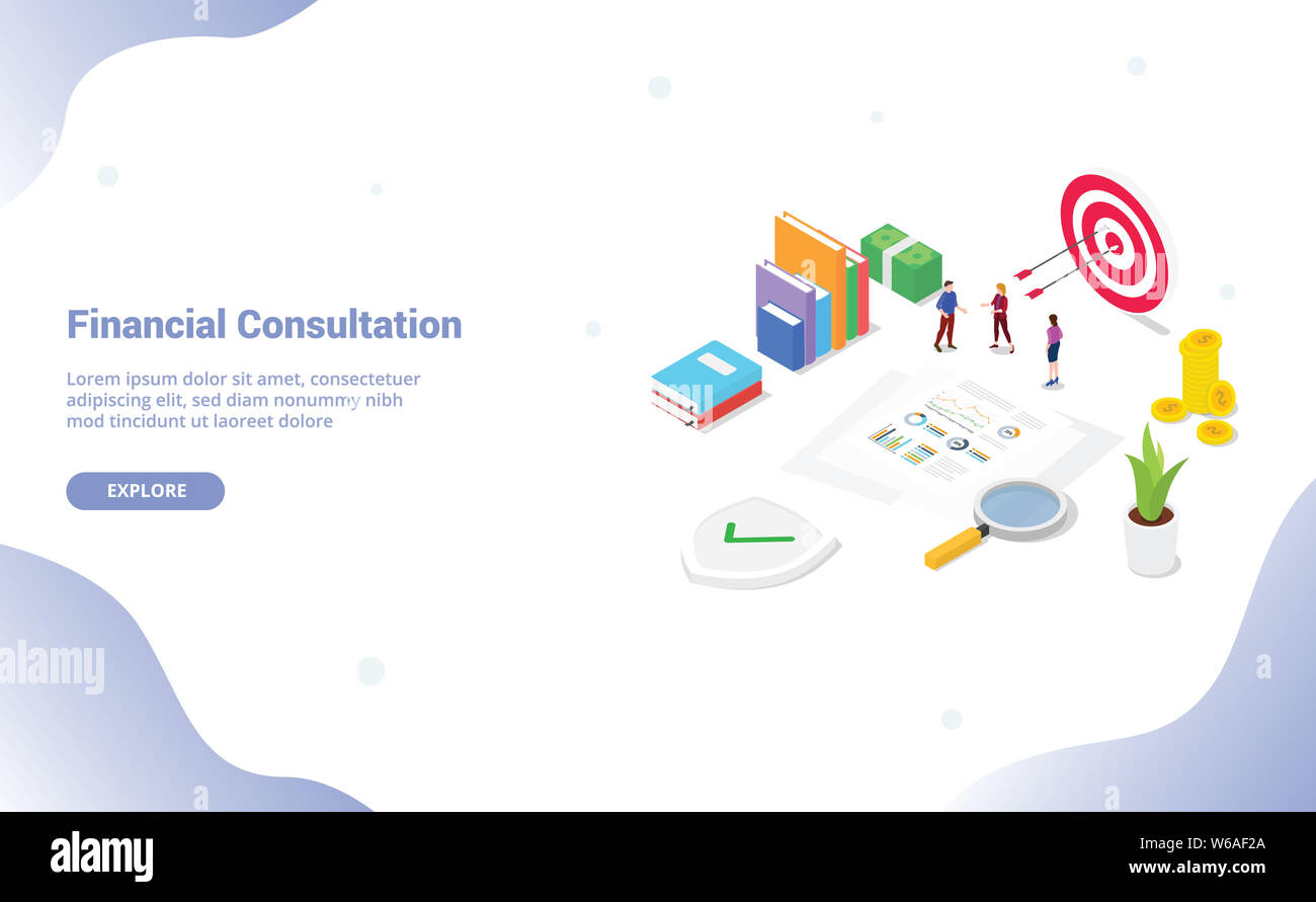 financial consultation report analysis with team people and document ...