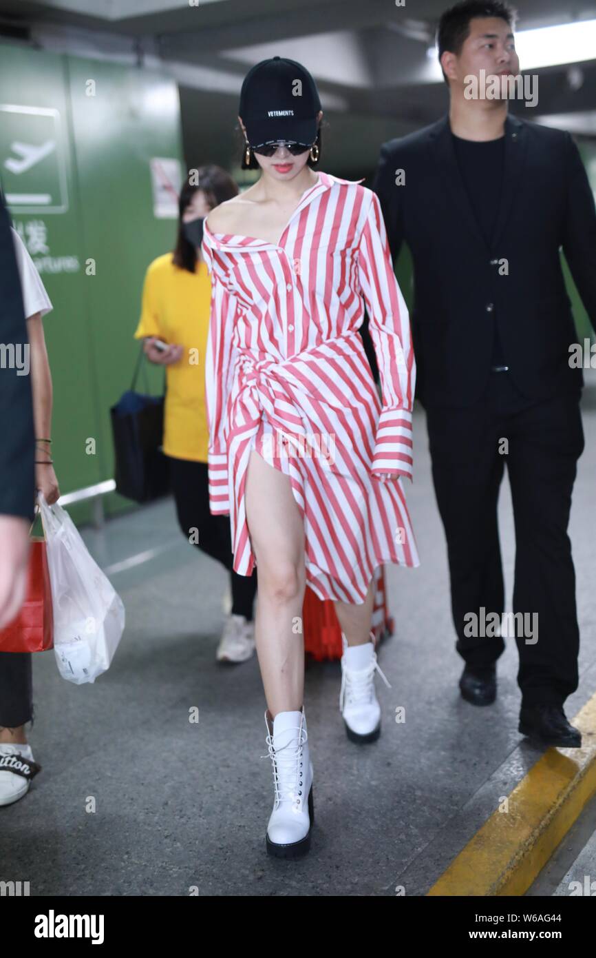 Chinese singer and actress Victoria Song or Song Qian arrives at the ...