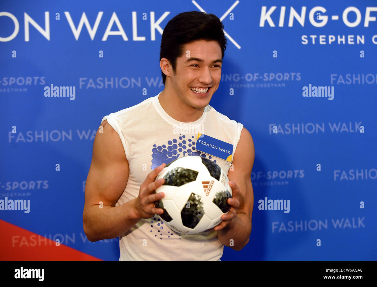 Brazilian artist gymnast Arthur Mariano attends the "Fashion Walk King ...