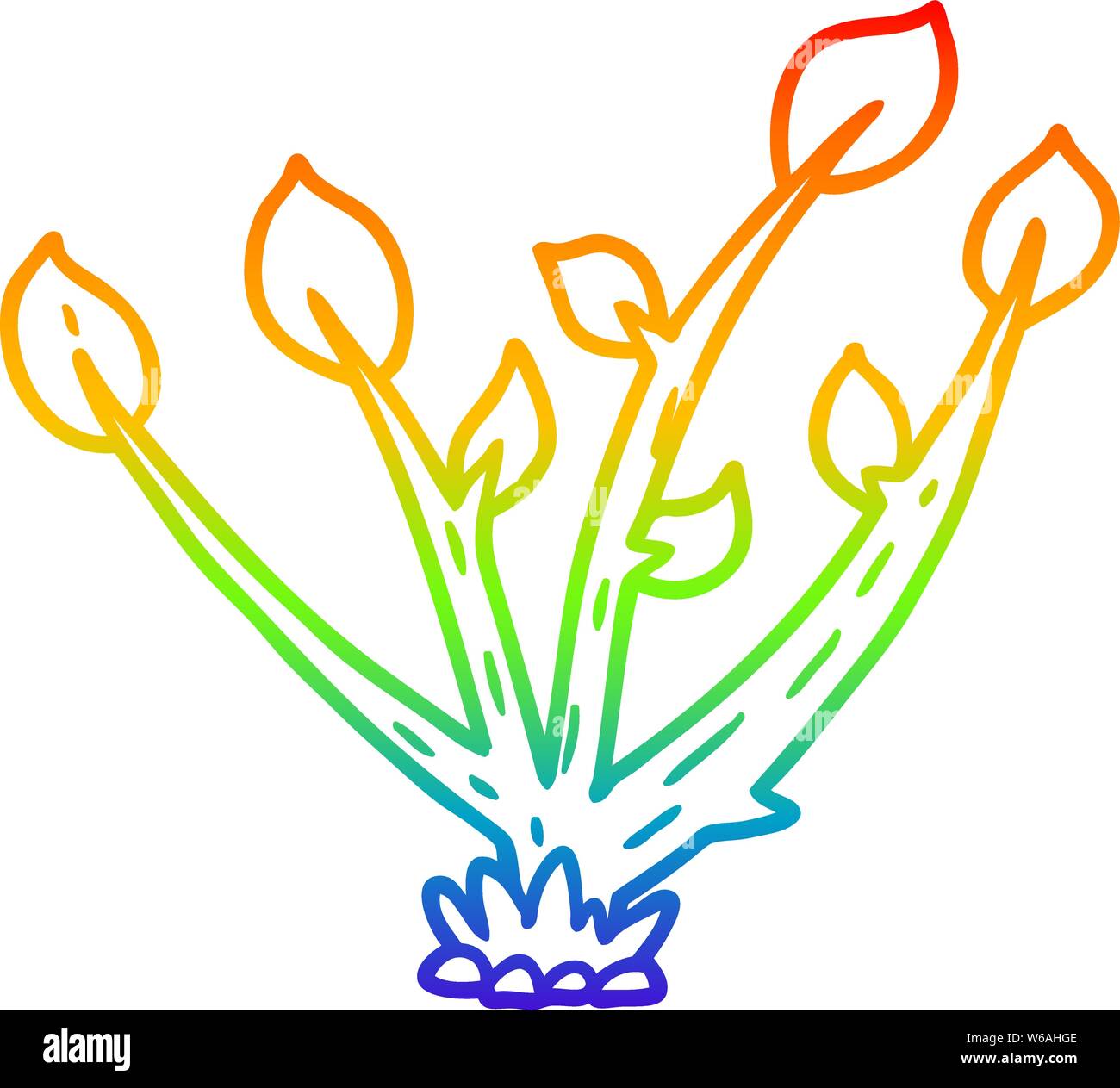 Leaf sprouting Stock Vector Images - Alamy