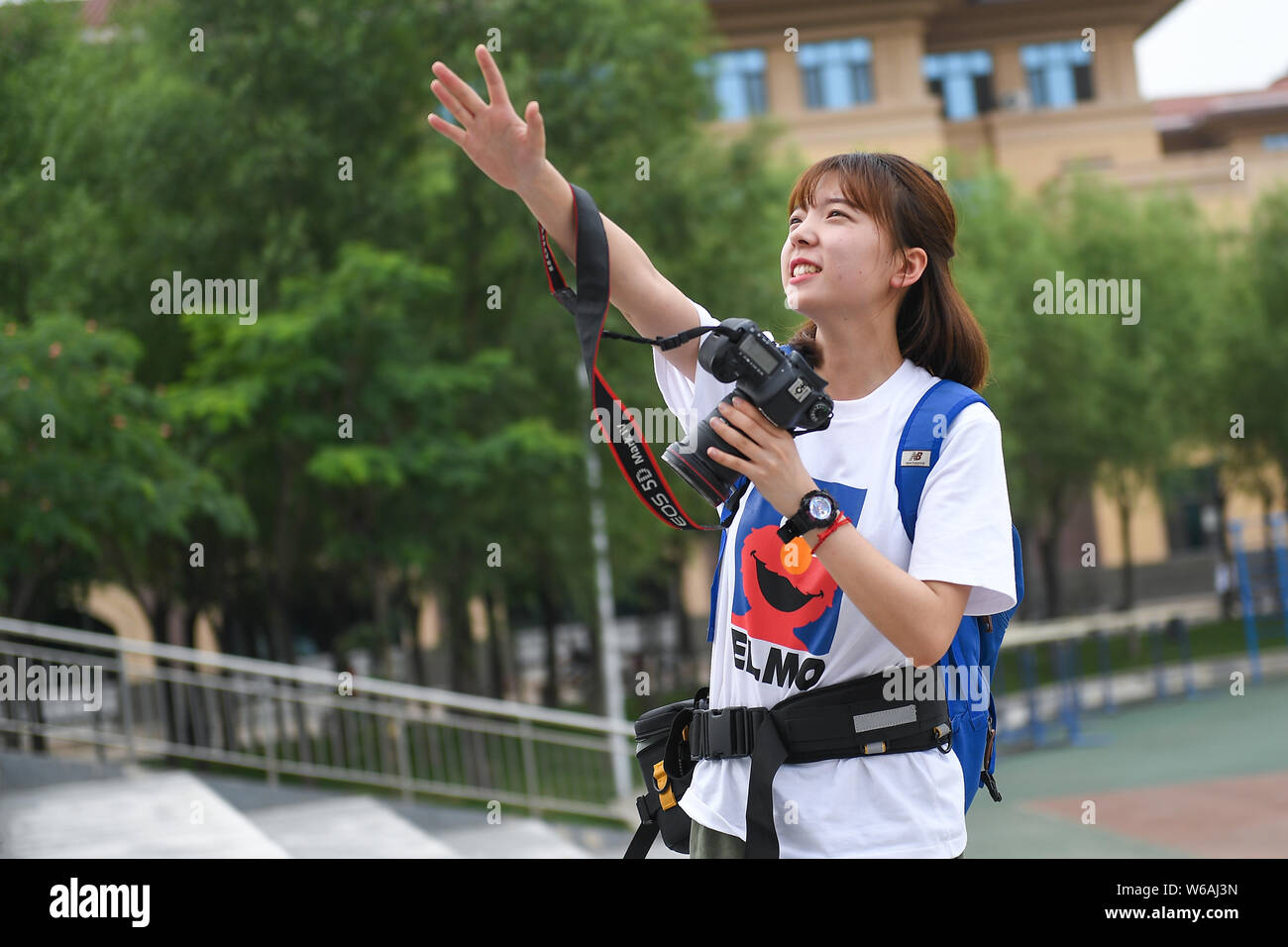 Chinese senior student Hou Jiamin from Communication University of ...