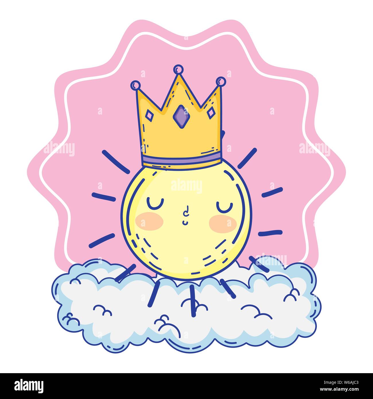 Sun draw cartoon design, Summer spring nature tropical season holiday ...