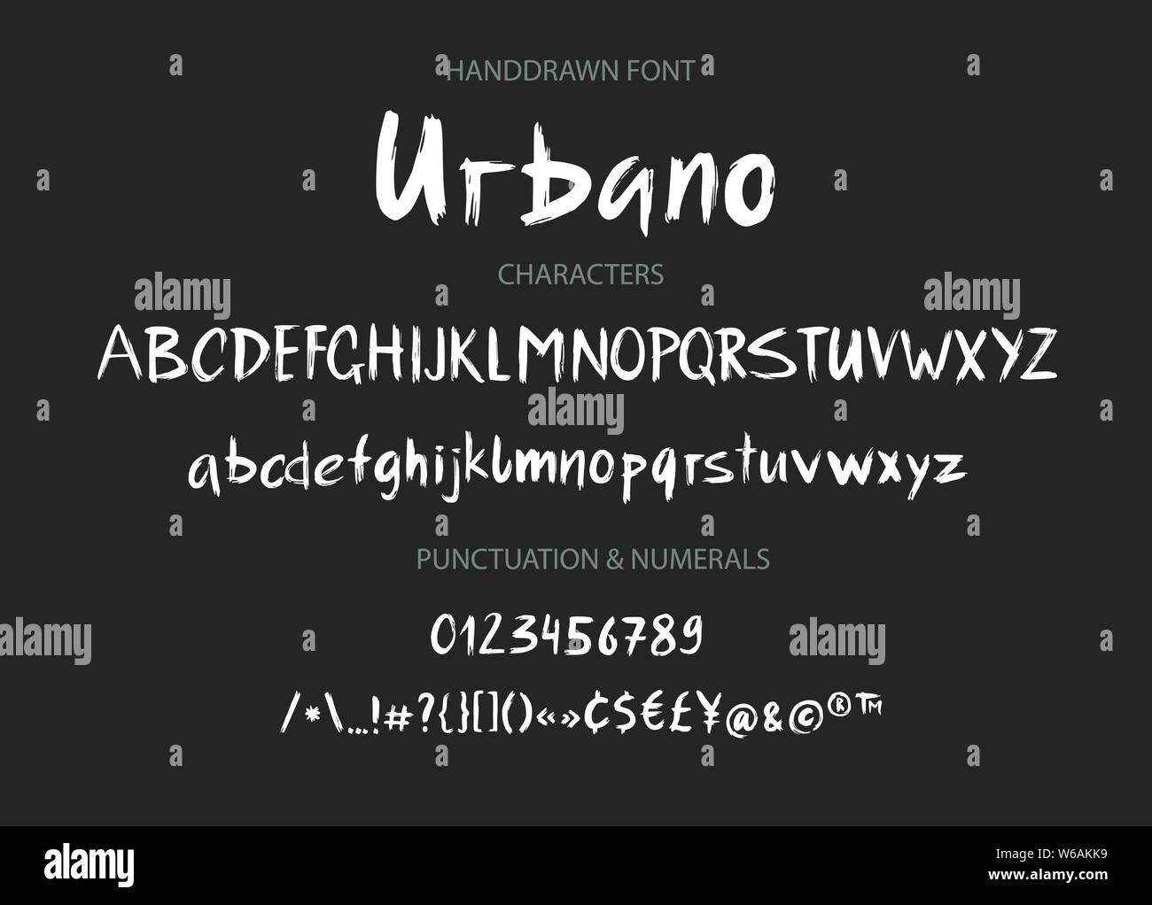Handwritten Brush font. Hand drawn brush style modern calligraphy. Hand ...