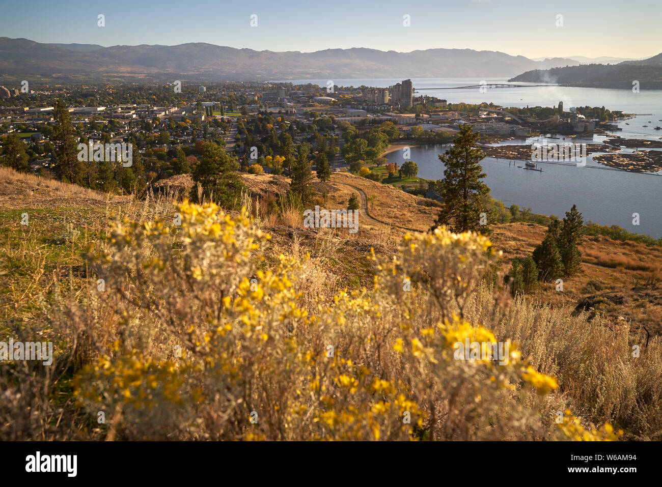 Kelowna British Columbia High Angle View. The high angle view of ...