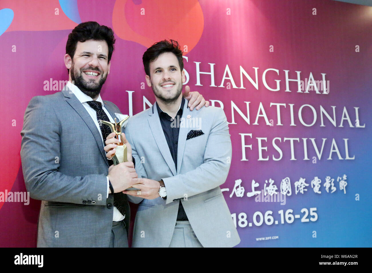 Cuban-Canadian filmmakers Rodrigo Barriuso and Sebastian Barriuso hold ...