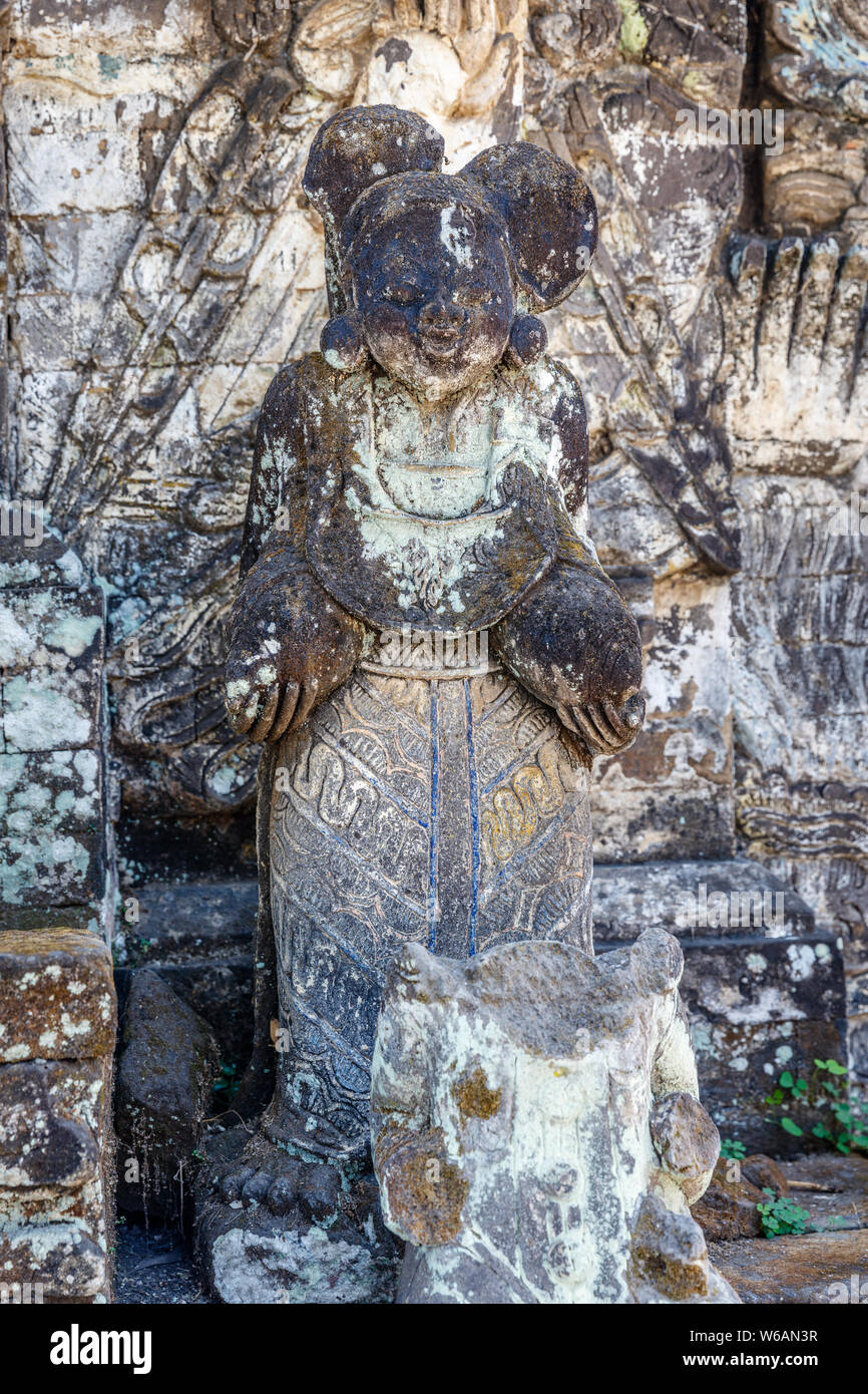Stone Carving At Pura Dalem Segara Madhu Or Pura Dalem Jagaraga A