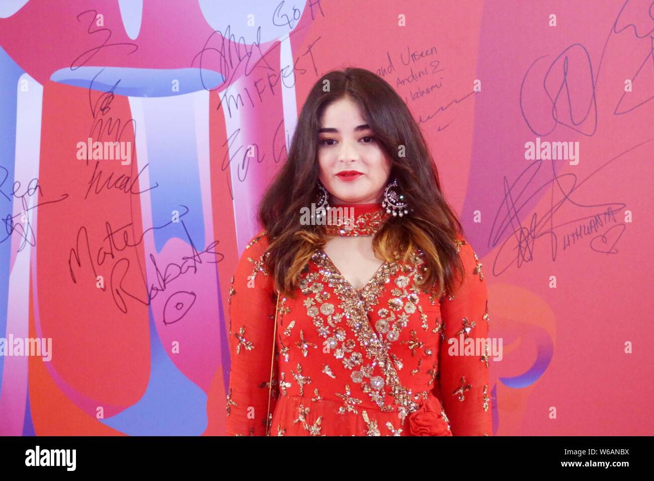 Indian film child actress Zaira Wasim attends the Belt and Road Film ...