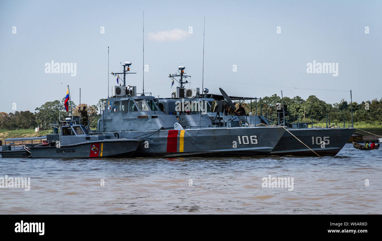 The Brazilian, Colombian and Peruvian navies participated in a combined ...
