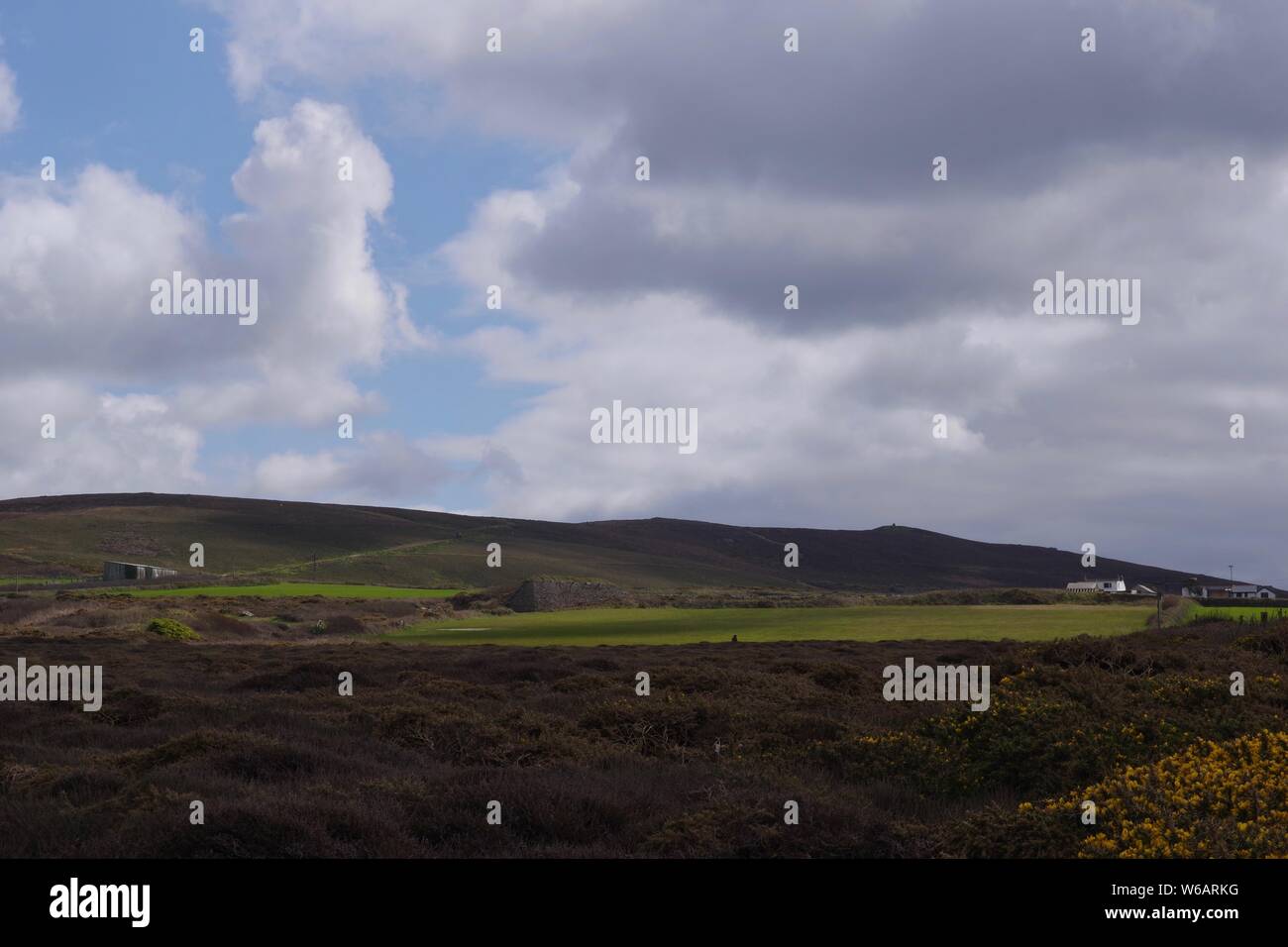 Cornish Farm on an Overcast Spring Day. St Agnes Head, North Cornwall ...
