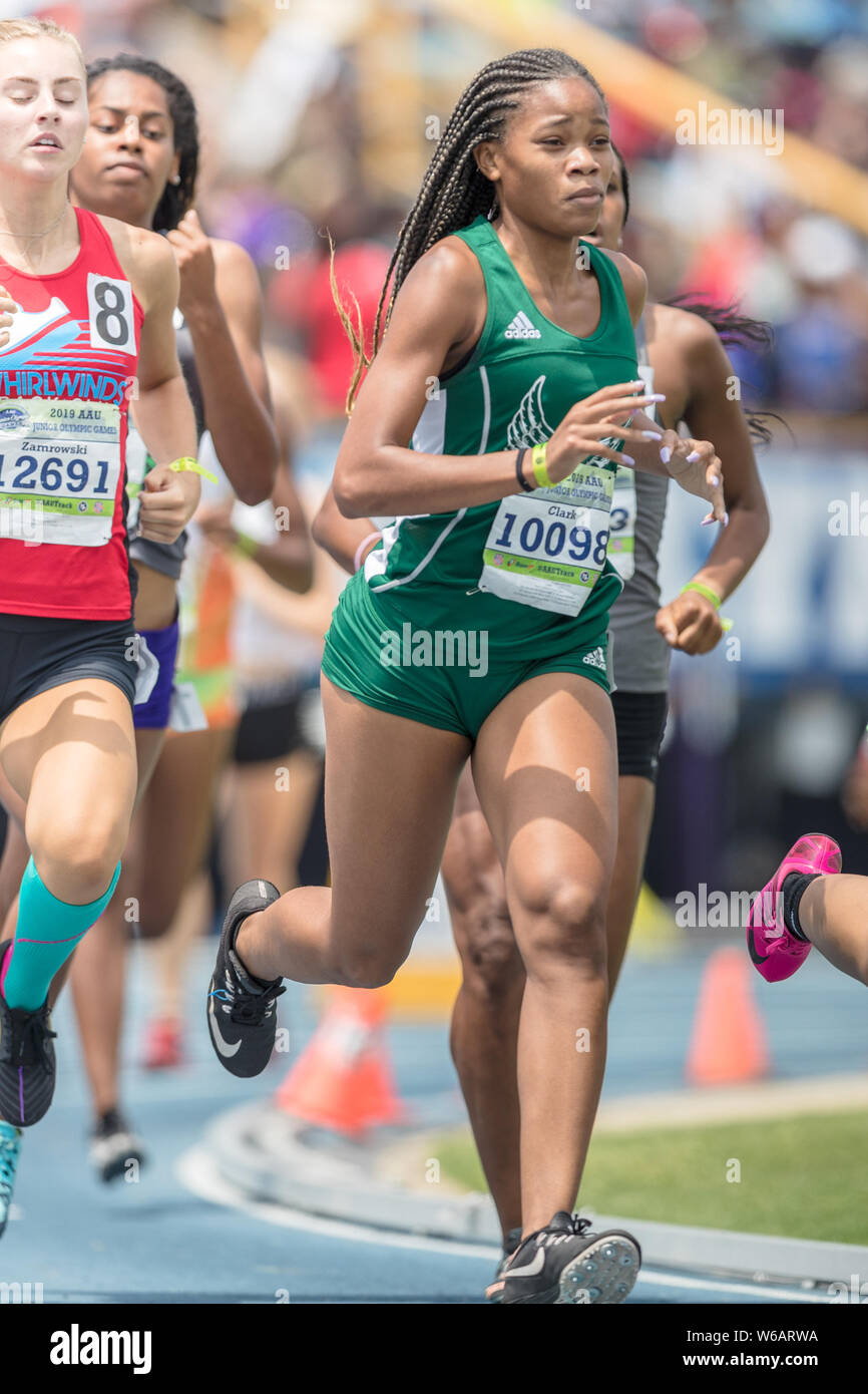The Event. 31st July, 2019. Breanna Clark of Texas Cyclones Track Club ...