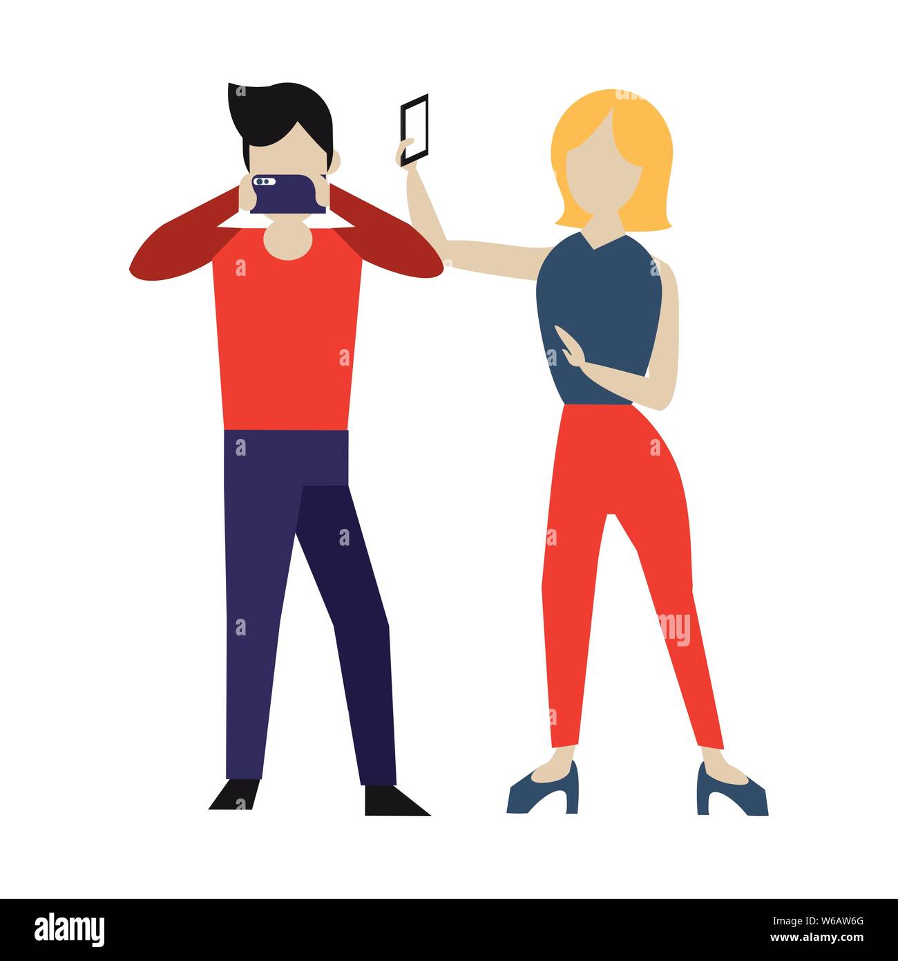 social media network chatting cartoon Stock Vector Image & Art - Alamy