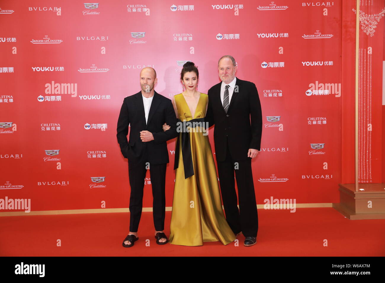 English actor Jason Statham, left, and Chinese actress Li Bingbing ...