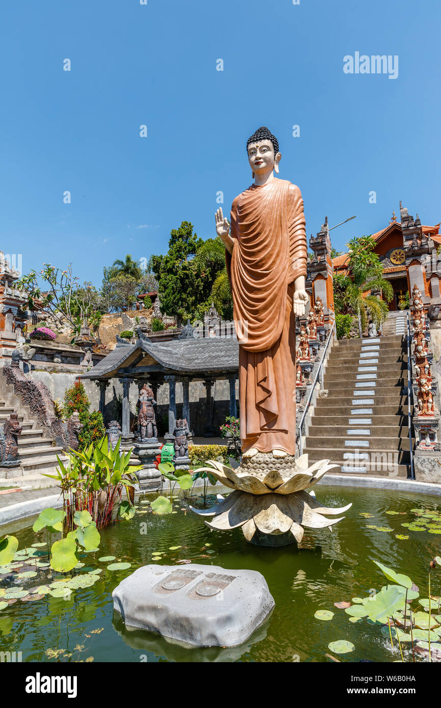 Statue of Standing Buddha at Brahmavihara Arama (Vihara Buddha Banjar ...