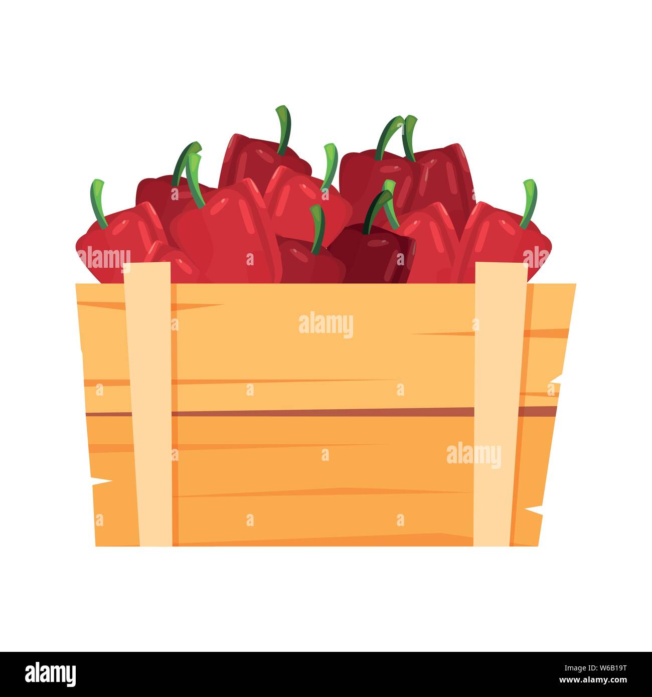Basket fresh produce in kitchen Stock Vector Images - Alamy