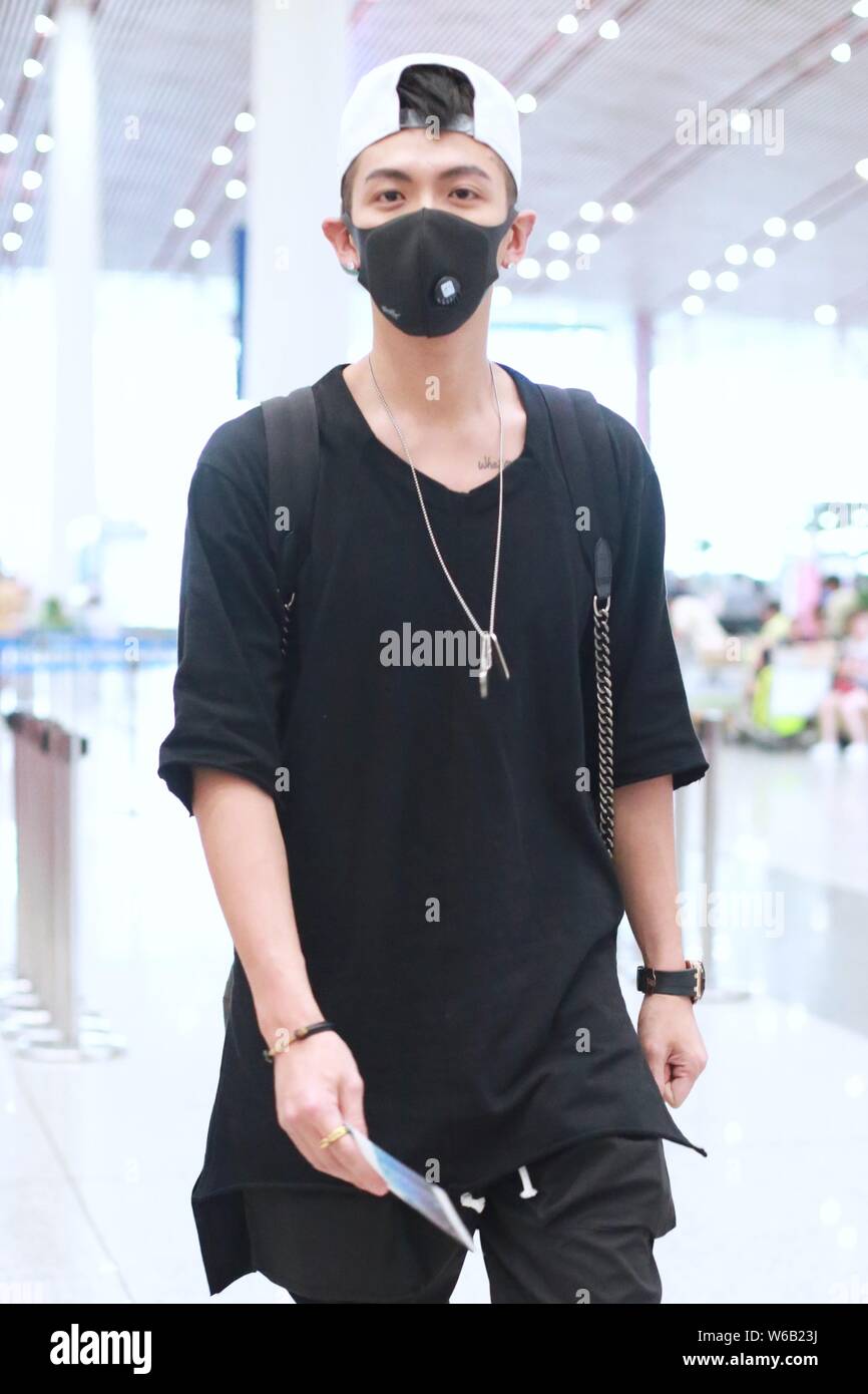 Taiwanese actor and singer Kai Ko is pictured at the Beijing Capital ...