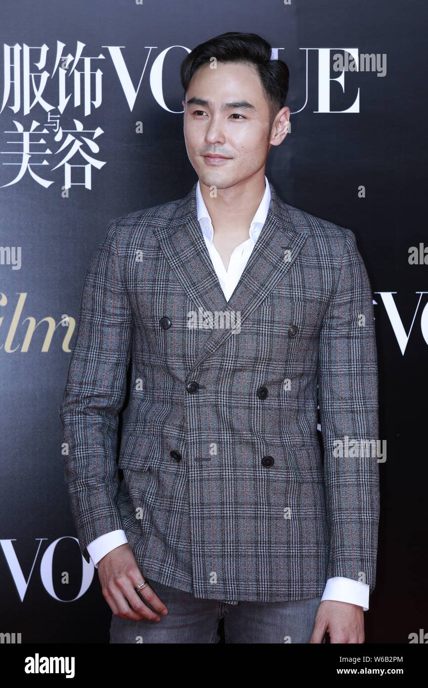 Taiwanese actor and model Ethan Juan poses as he arrives on the red ...