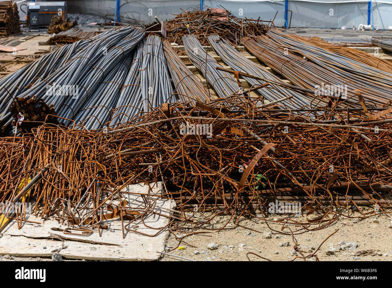 iron rods on the ground Stock Photo - Alamy