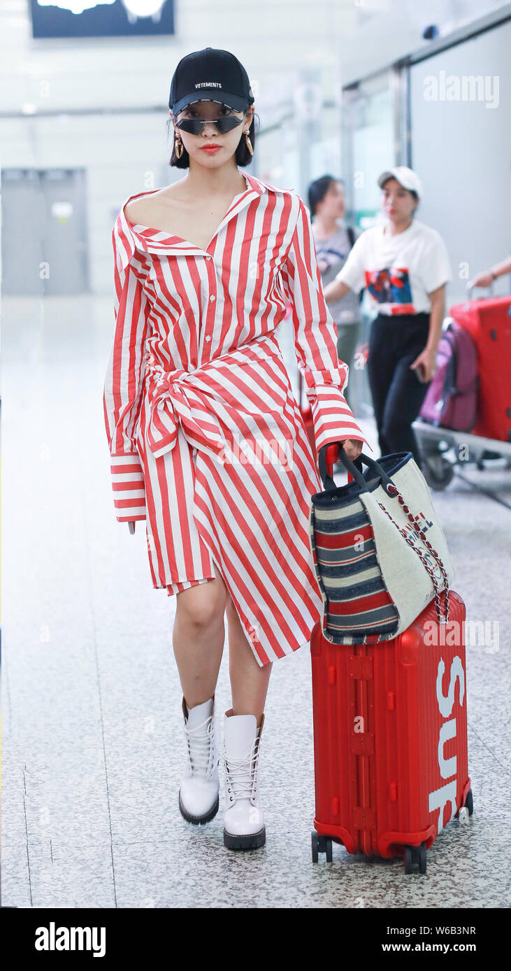 Chinese singer and actress Victoria Song or Song Qian arrives at the ...