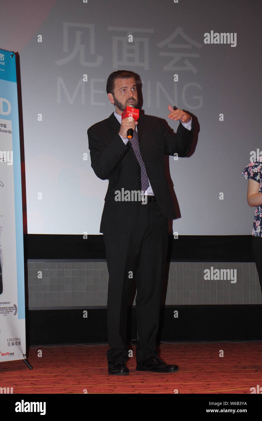 American filmmaker A.J. Edwards attends a meeting event for new movie ...