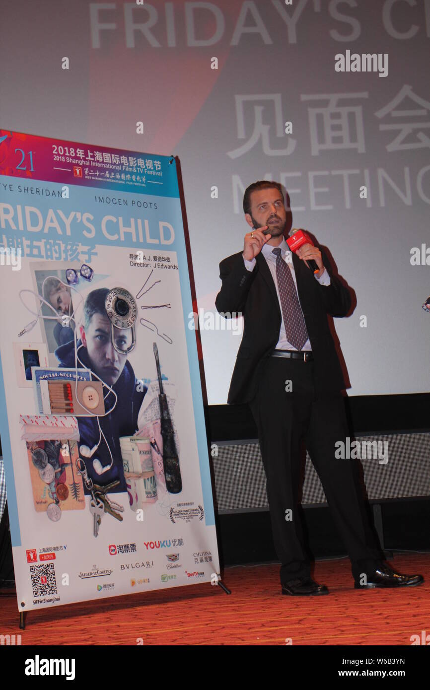 American filmmaker A.J. Edwards attends a meeting event for new movie ...
