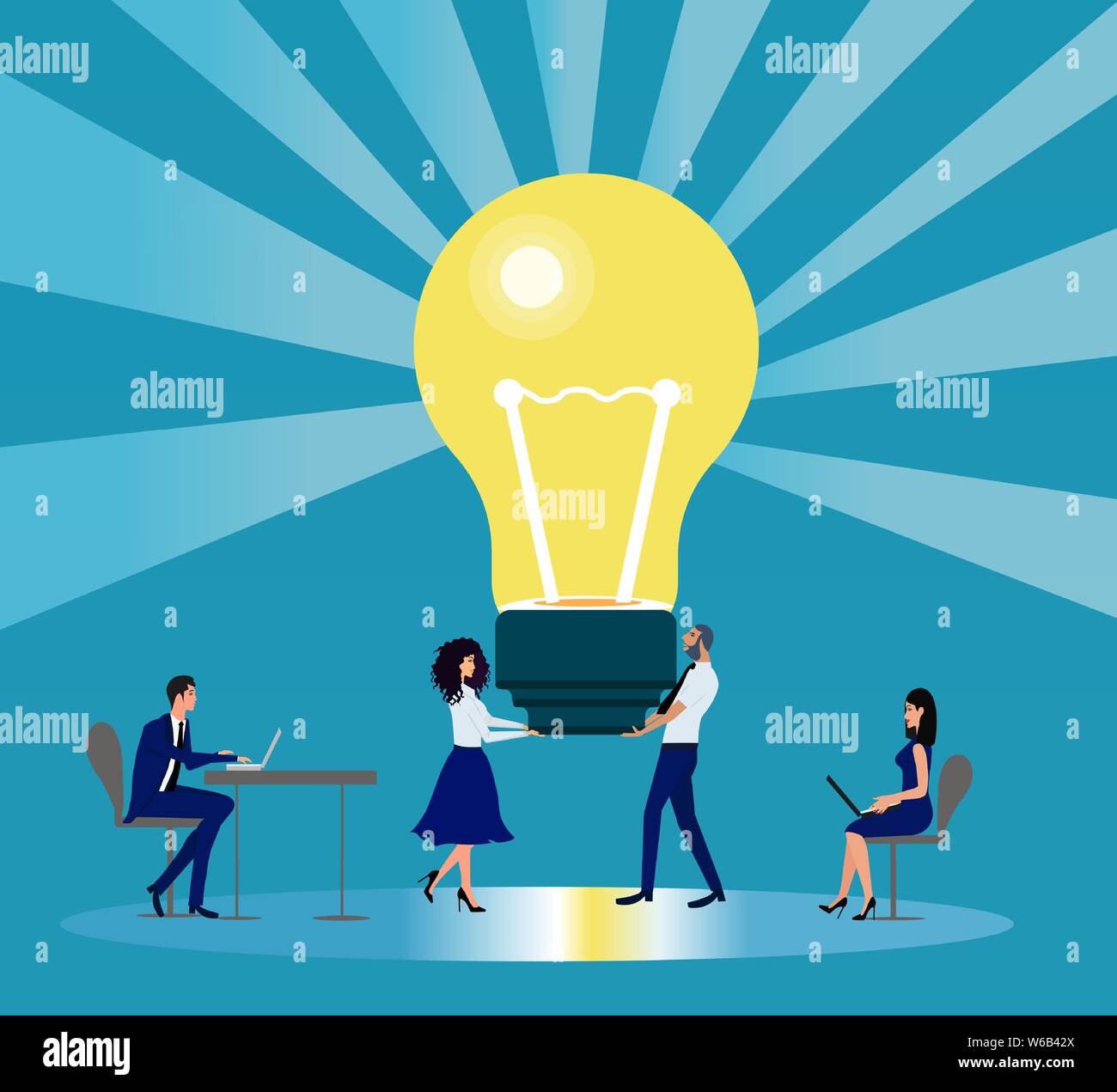 Idea people Stock Vector Images - Alamy