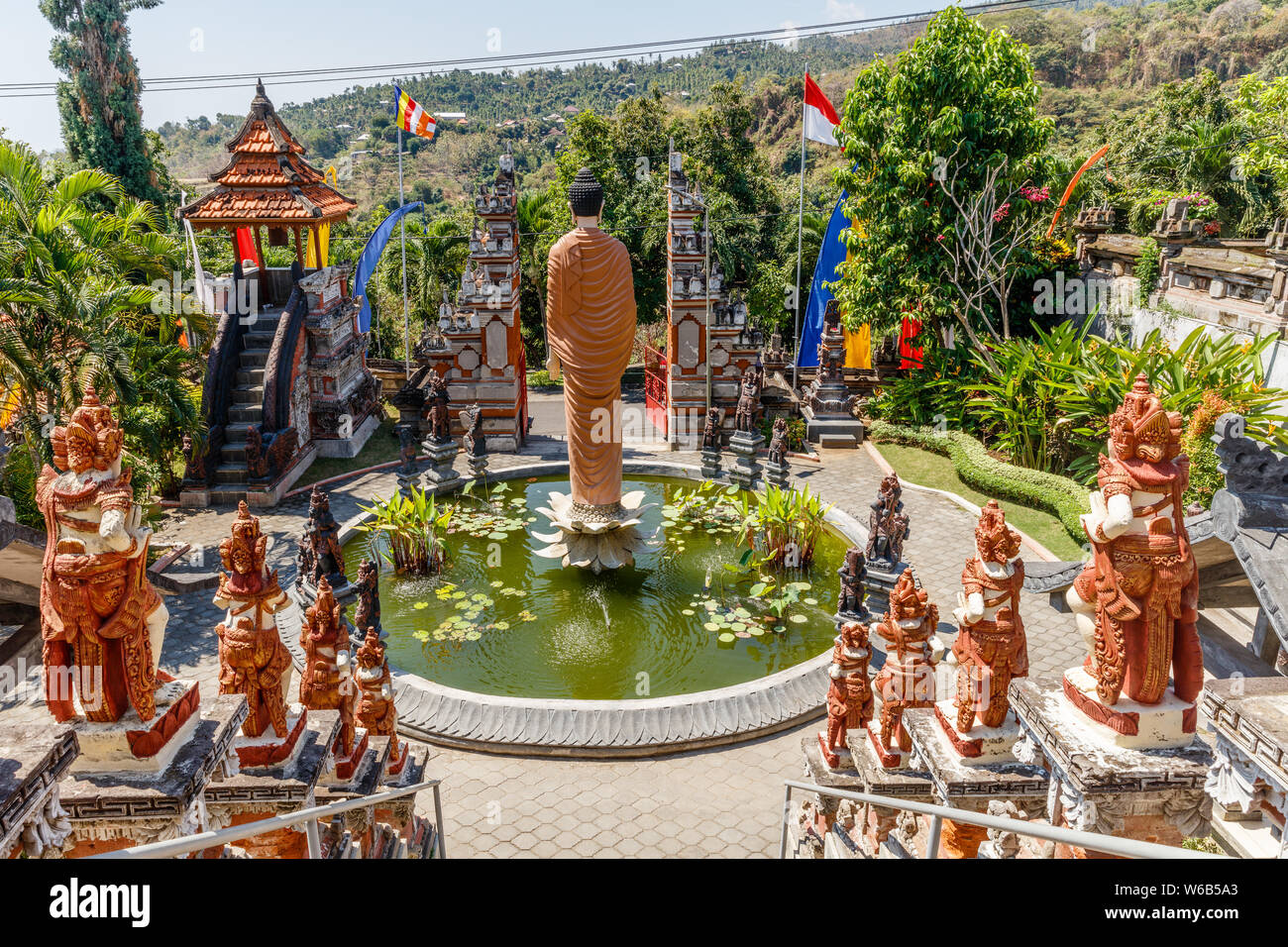 Statue of Standing Buddha at Brahmavihara Arama (Vihara Buddha Banjar ...