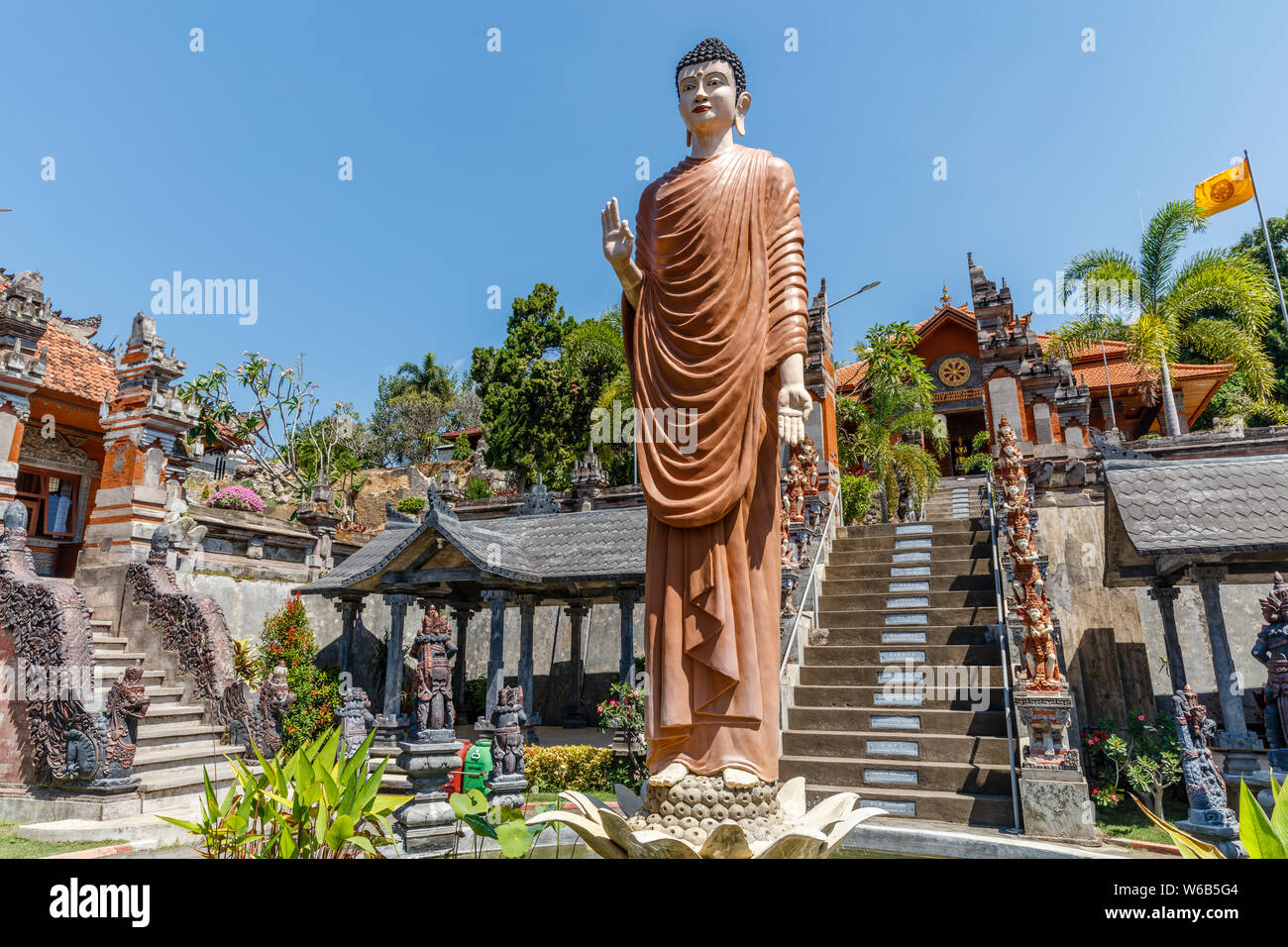 Statue of Standing Buddha at Brahmavihara Arama (Vihara Buddha Banjar ...